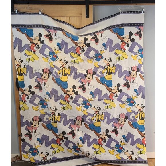 Disney | Bedding | Vtg Walt Disney Productions Purple Fleece Blanket ...